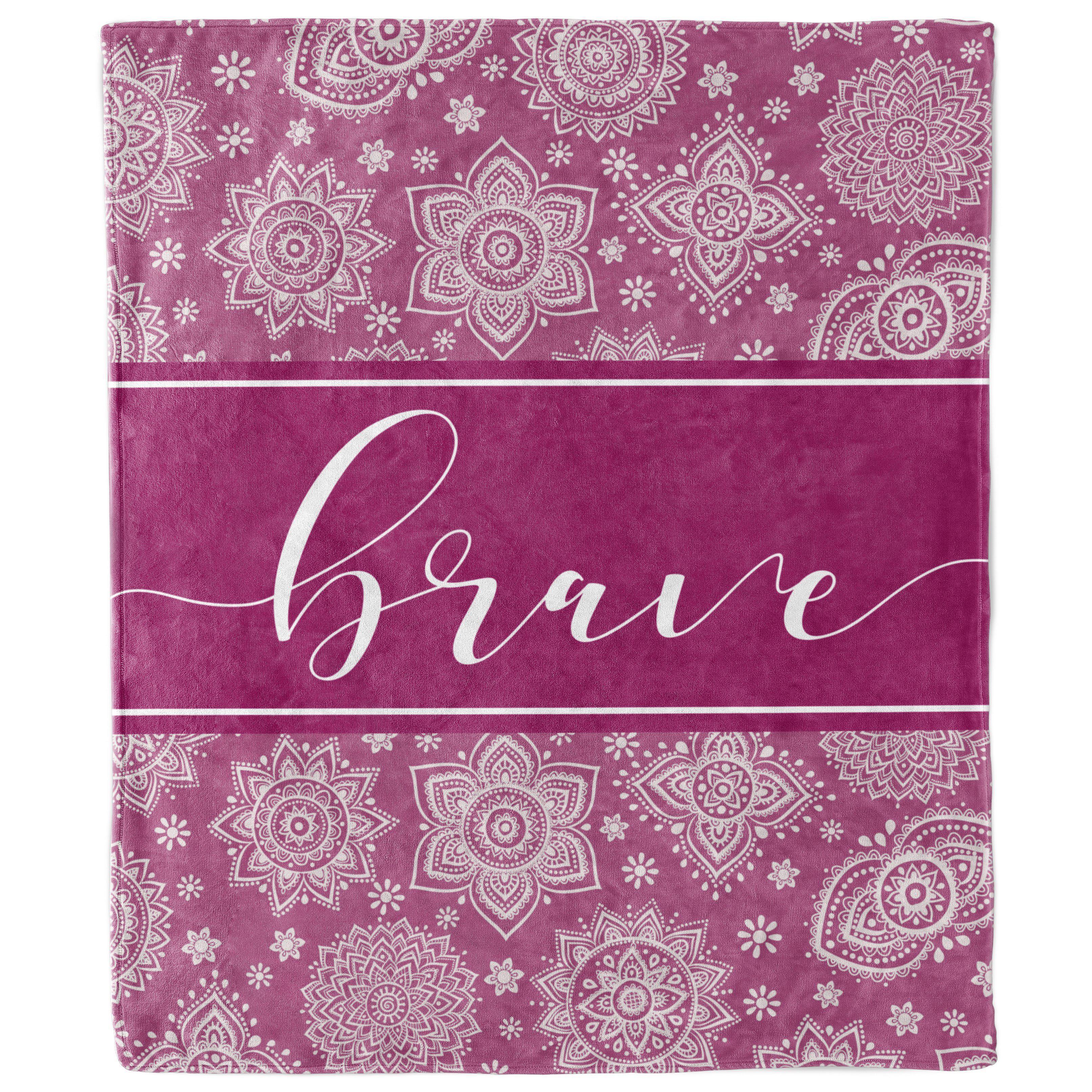 Brave Mandala Blanket | Inspirational Get Well Gift – Luxe Palette
